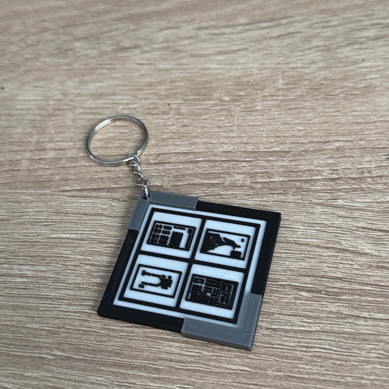 Metal Gear Keychain - Etsy