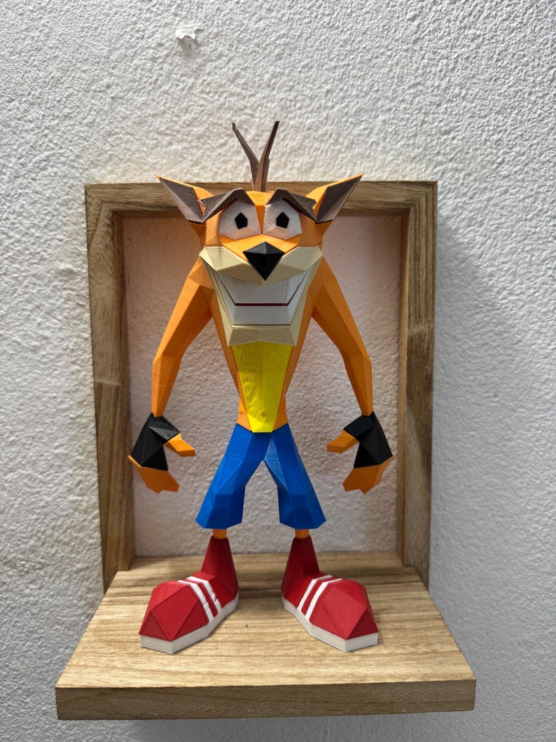 Crash Bandicoot (PS1) – Low-poly 3D Figure | Ships in Pieces ...