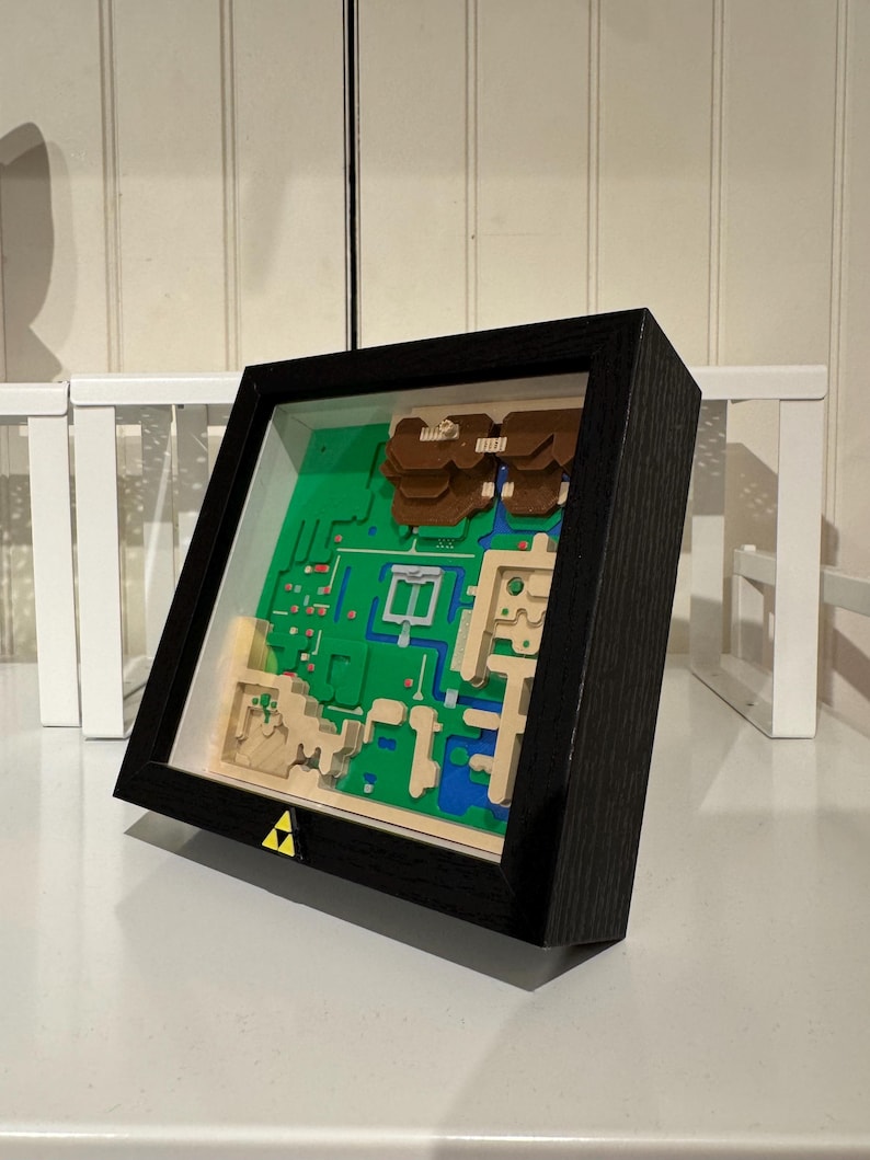 Zelda A Link to the Past Map – 3D Printed Shadow Box Art - Etsy