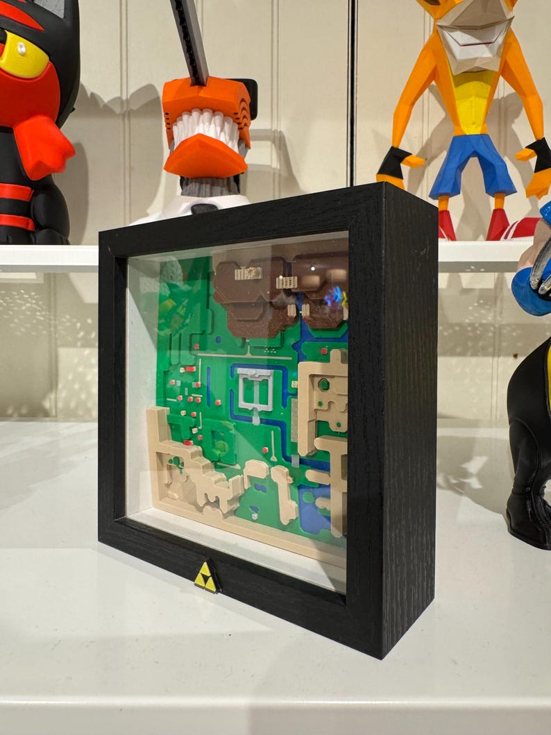 Zelda A Link to the Past Map – 3D Printed Shadow Box Art - Etsy