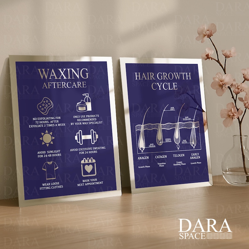 Gold Mirror Acrylic Waxing Aftercare Sign: Salon & Spa Decor - Etsy