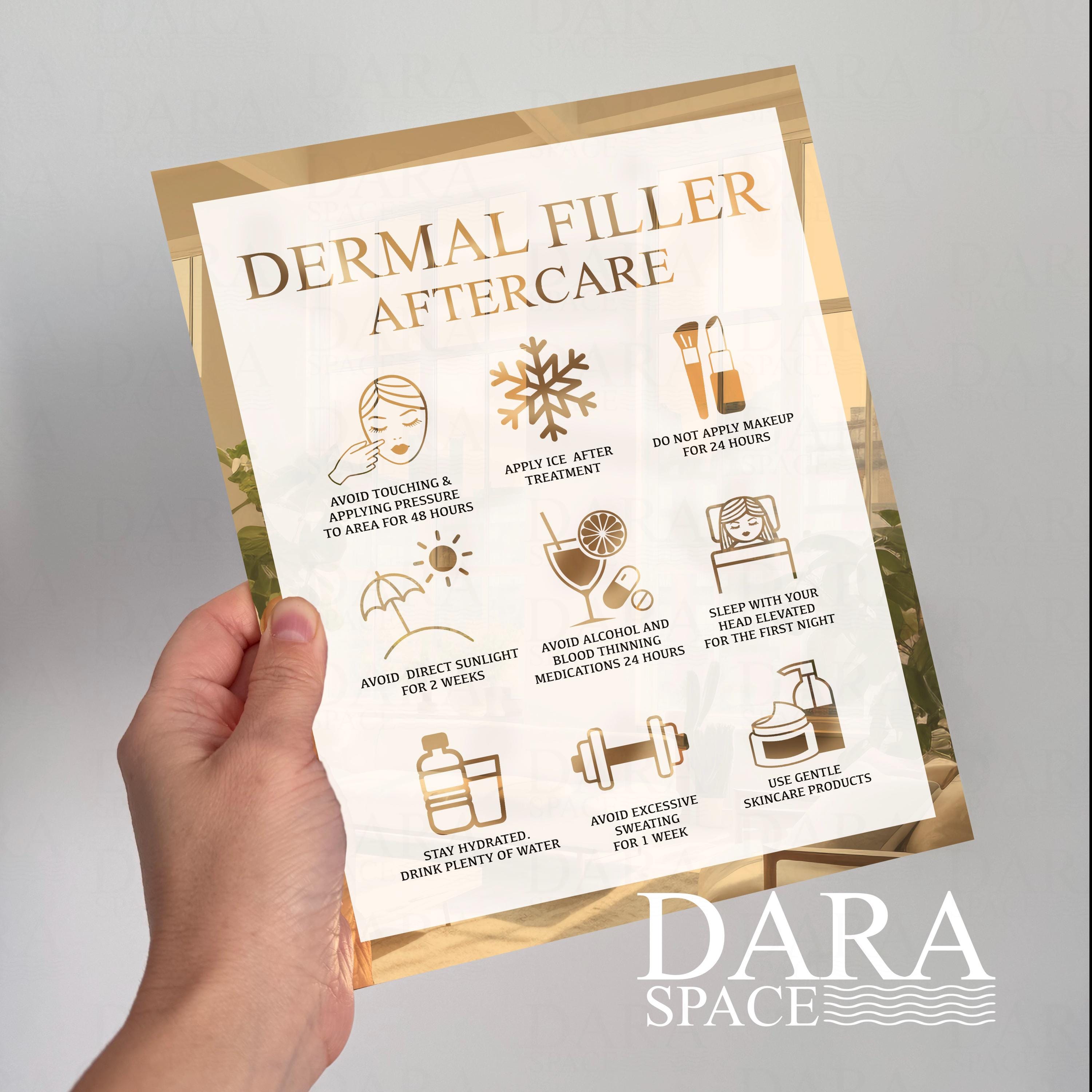 Medspa Decor, Botox Aftercare Sign, Filler Aftercare Sign, Beauty Salon ...