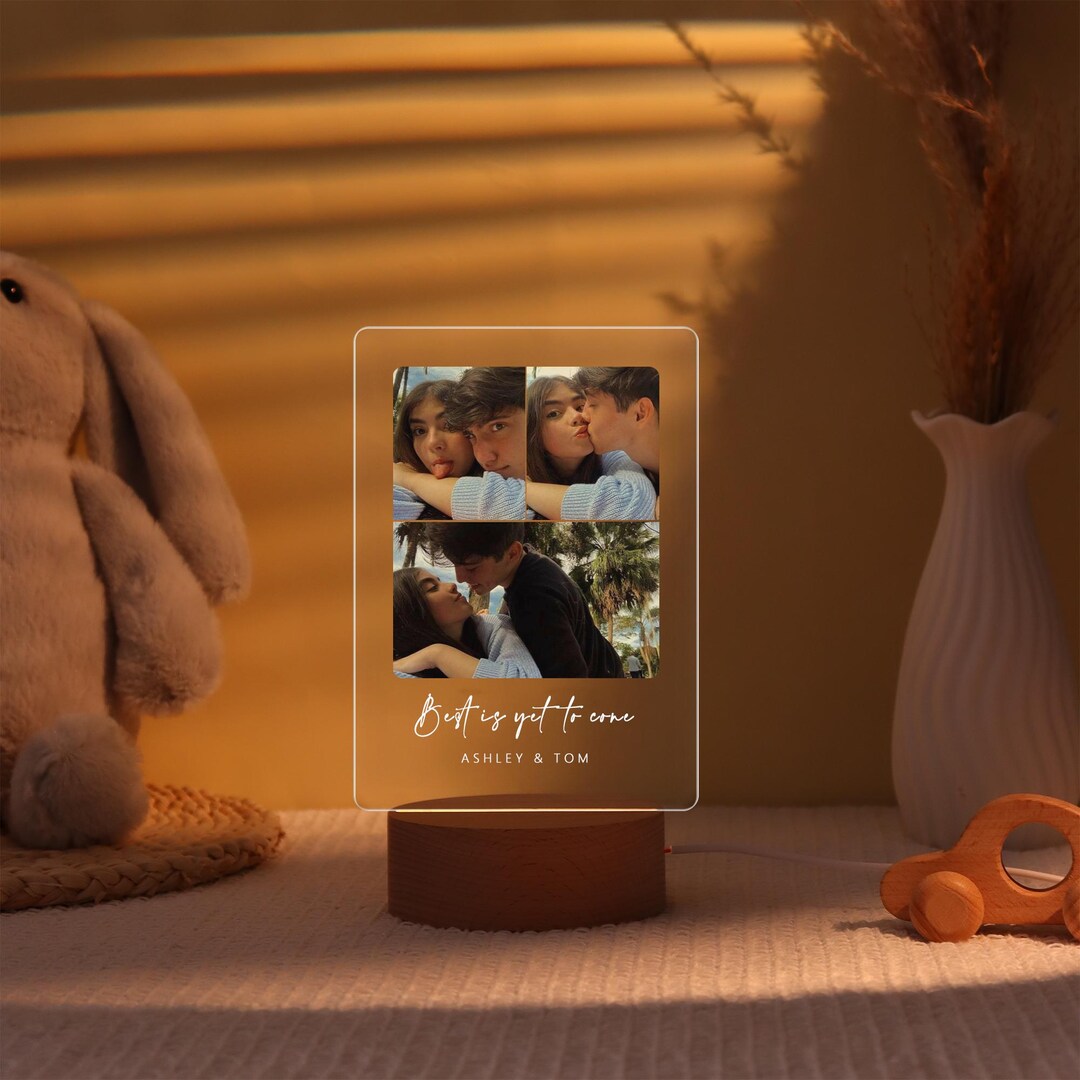 Personalized Photo Night Light, Photo Collage LED Light,customized ...