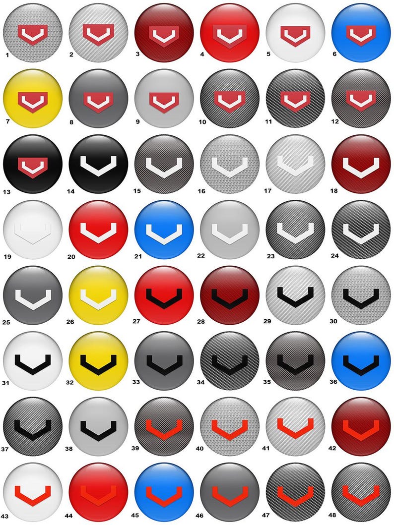 VOSSEN Wheel Center Cap Stickers: 3D Domed Resin Emblems - Etsy
