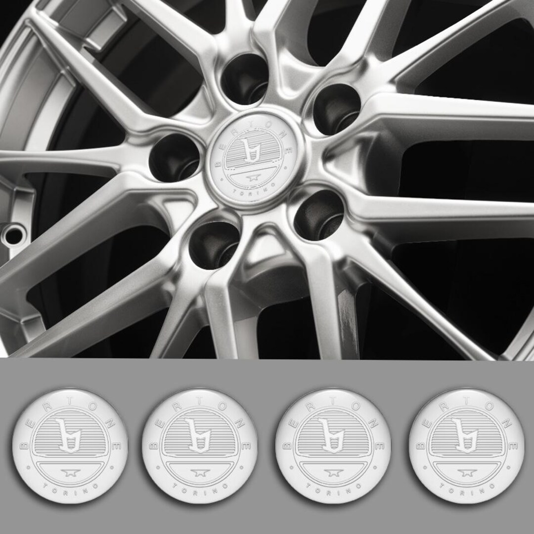Bertone Wheel Center Cap Stickers: 3D Domed Car Logo Emblems - Etsy