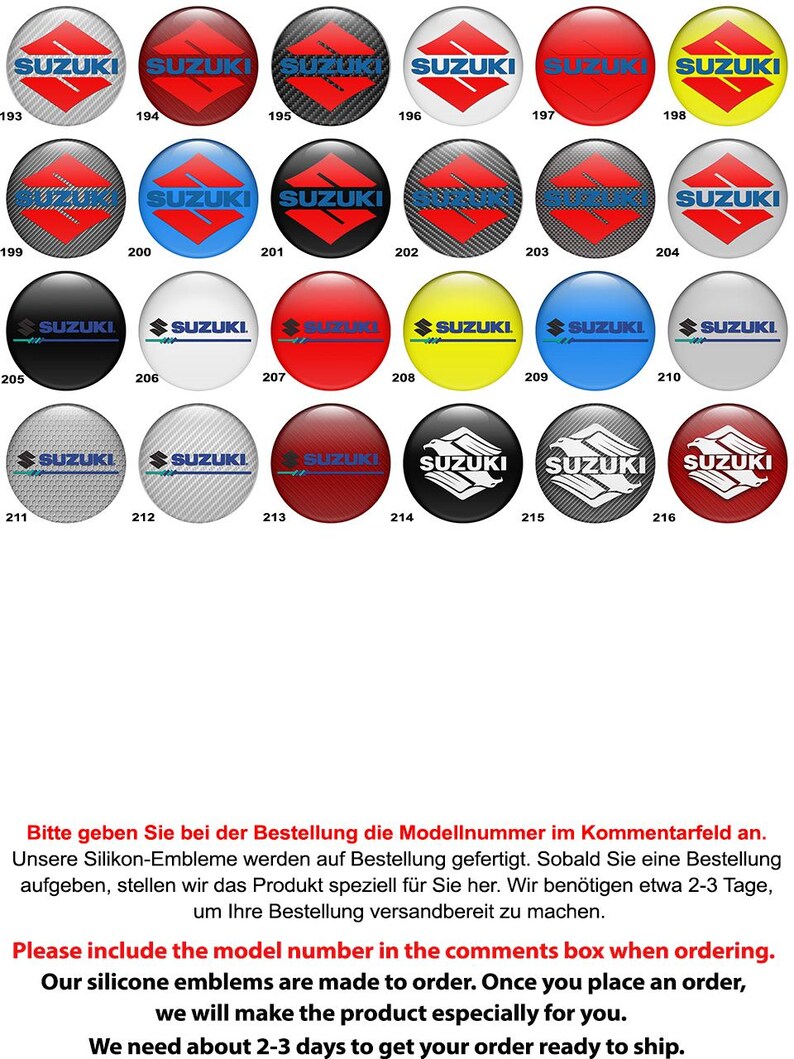 Suzuki Wheel Center Cap Stickers: 3D Domed Decals, Custom Emblem Set - Etsy