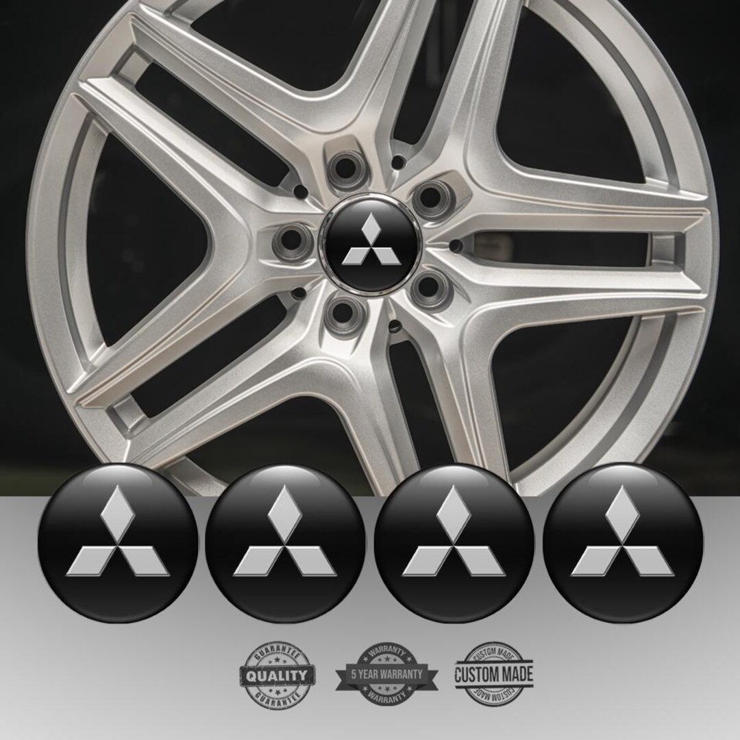 4x SET 3D Printed MITSUBISHI Car Brand Stickers Stylish Durable ...