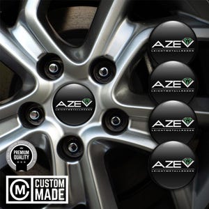 4x AZEV Custom Domed Center Hub Cap Sticker: 3D Printed Wheel Decal - Etsy