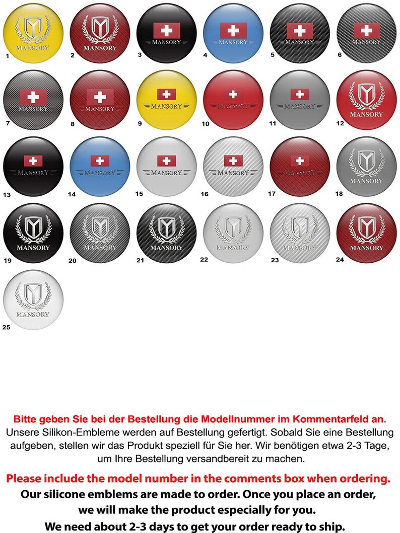 3D Printed Domed Car Wheel Center Cap Stickers: Mansory Logo - Etsy