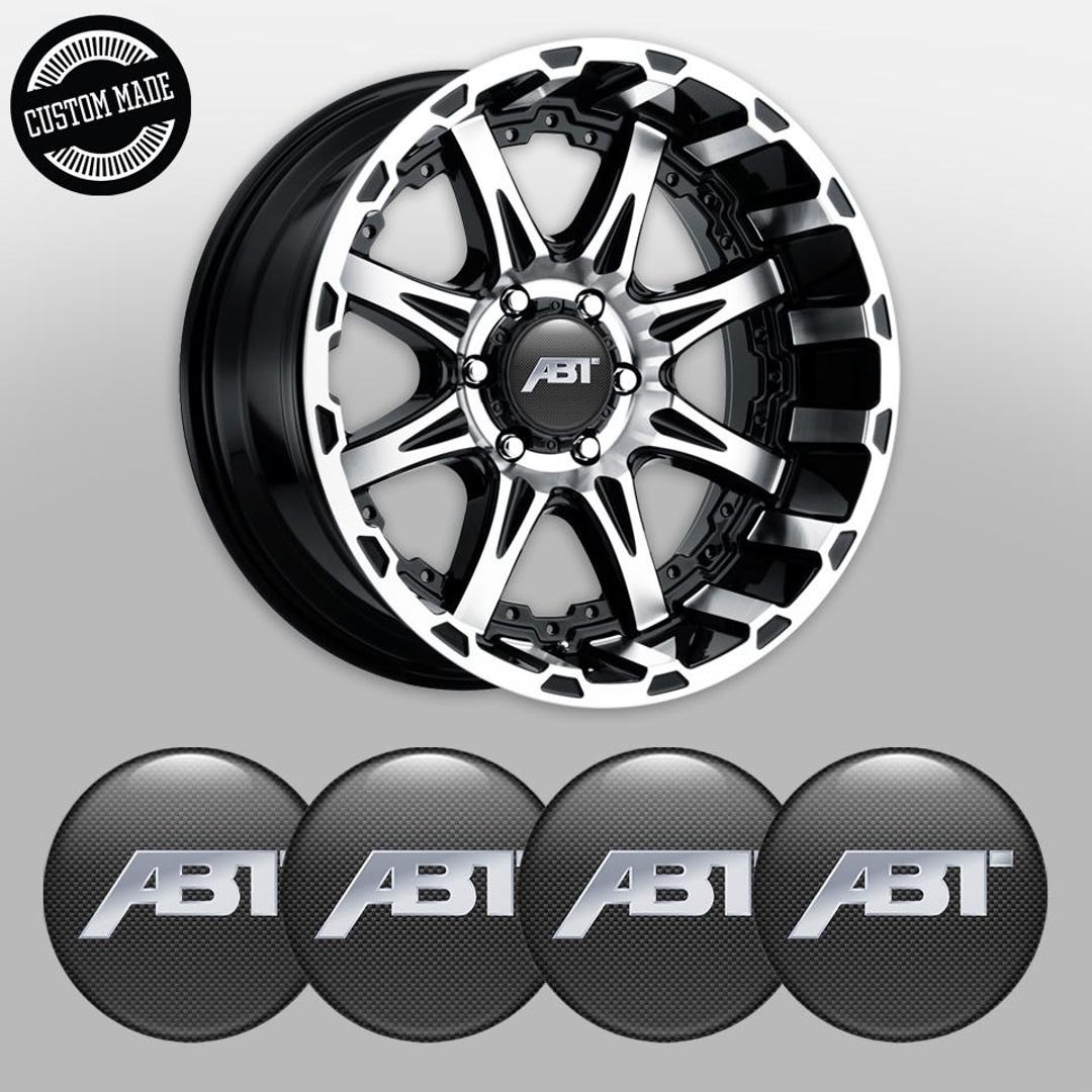 ABT Wheel Center Hub Cap Stickers: 3D Domed Emblem Decal Set - Etsy