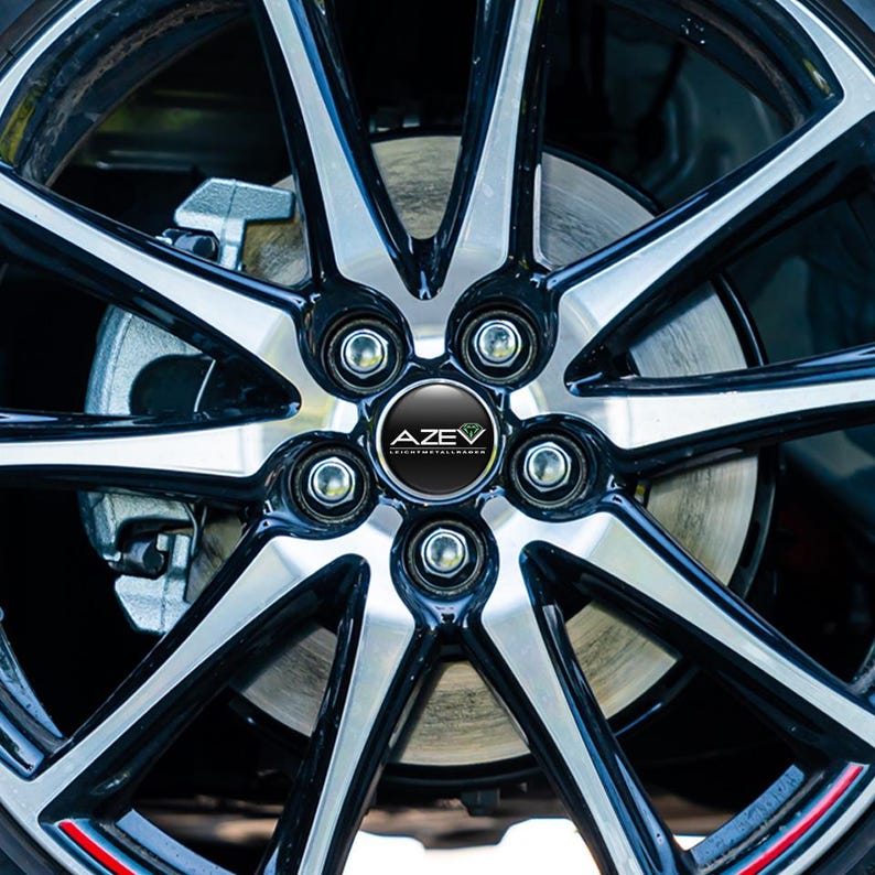 4x AZEV Custom Domed Center Hub Cap Sticker: 3D Printed Wheel Decal - Etsy
