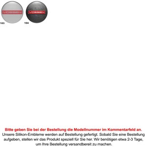 VOSSEN Wheel Center Cap Stickers: 3D Domed Resin Emblems - Etsy