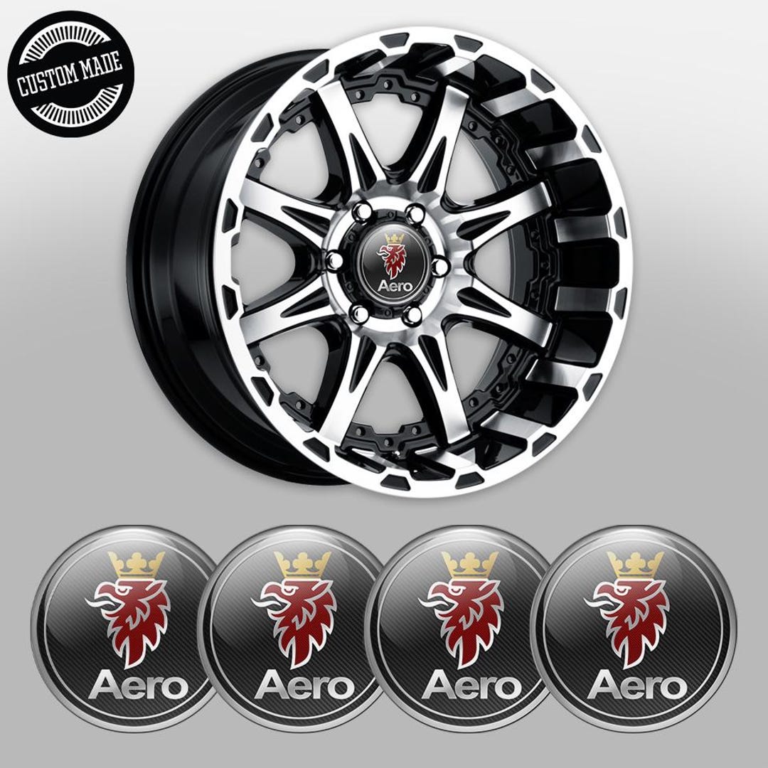 3D Printed SAAB Wheel Center Caps: Domed Emblem Stickers - Etsy