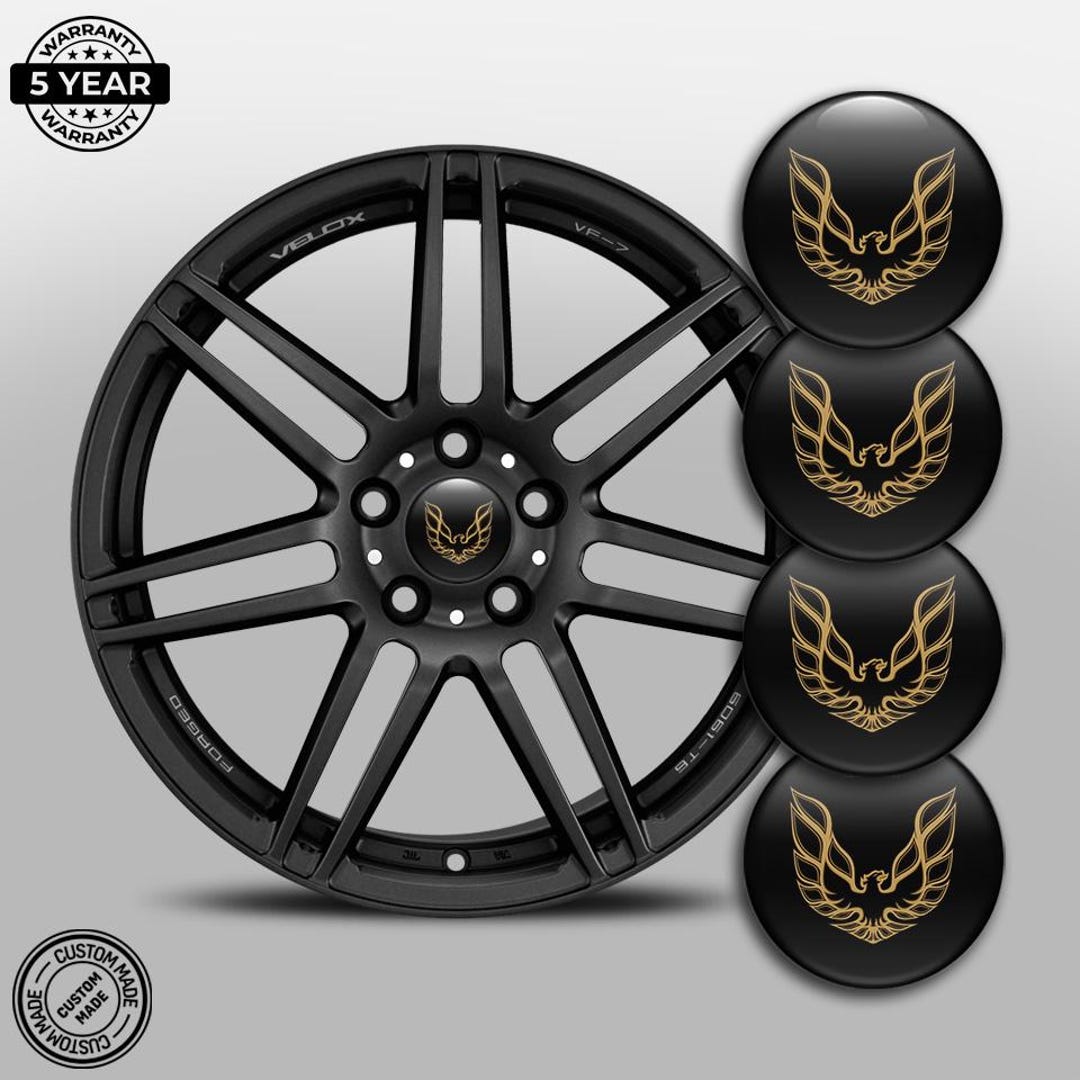 4x SET 3D Printed PONTIAC Center Hub Caps Domed Stickers Sport Auto Car ...