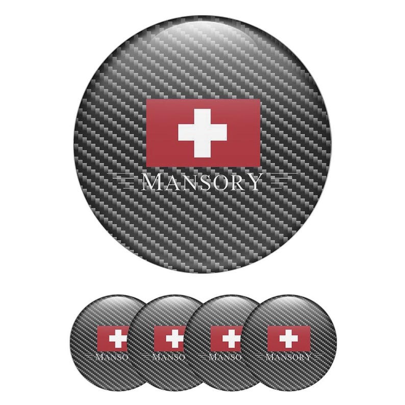 3D Printed Domed Mansory Wheel Center Cap Stickers - Set of 4 - Etsy