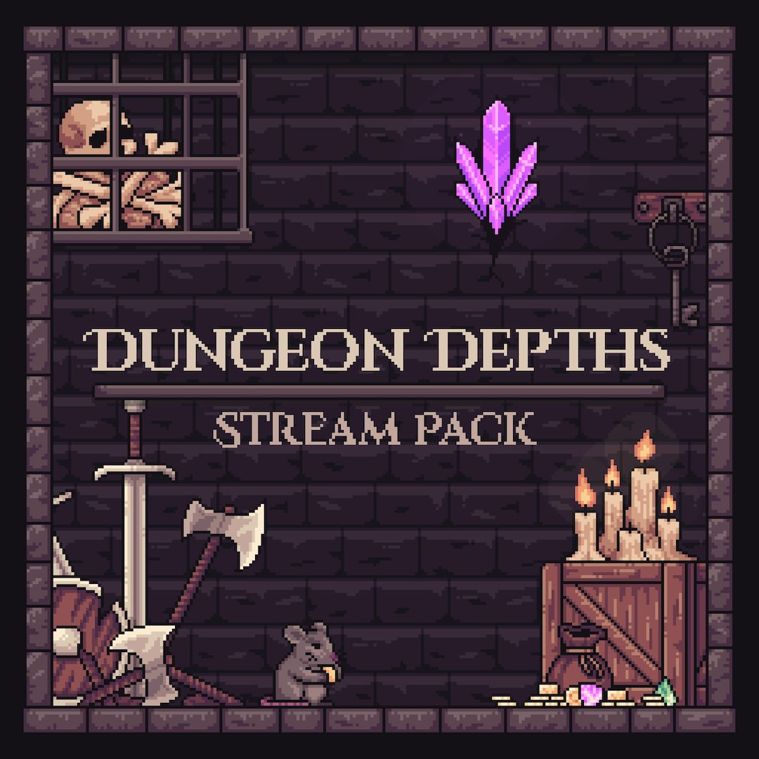 Dungeon Depths | Modular Stream Pack - Dark Fantasy Medieval Twitch ...
