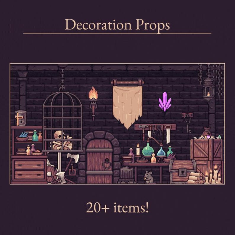 Dungeon Depths | Modular Stream Pack - Dark Fantasy Medieval Twitch ...