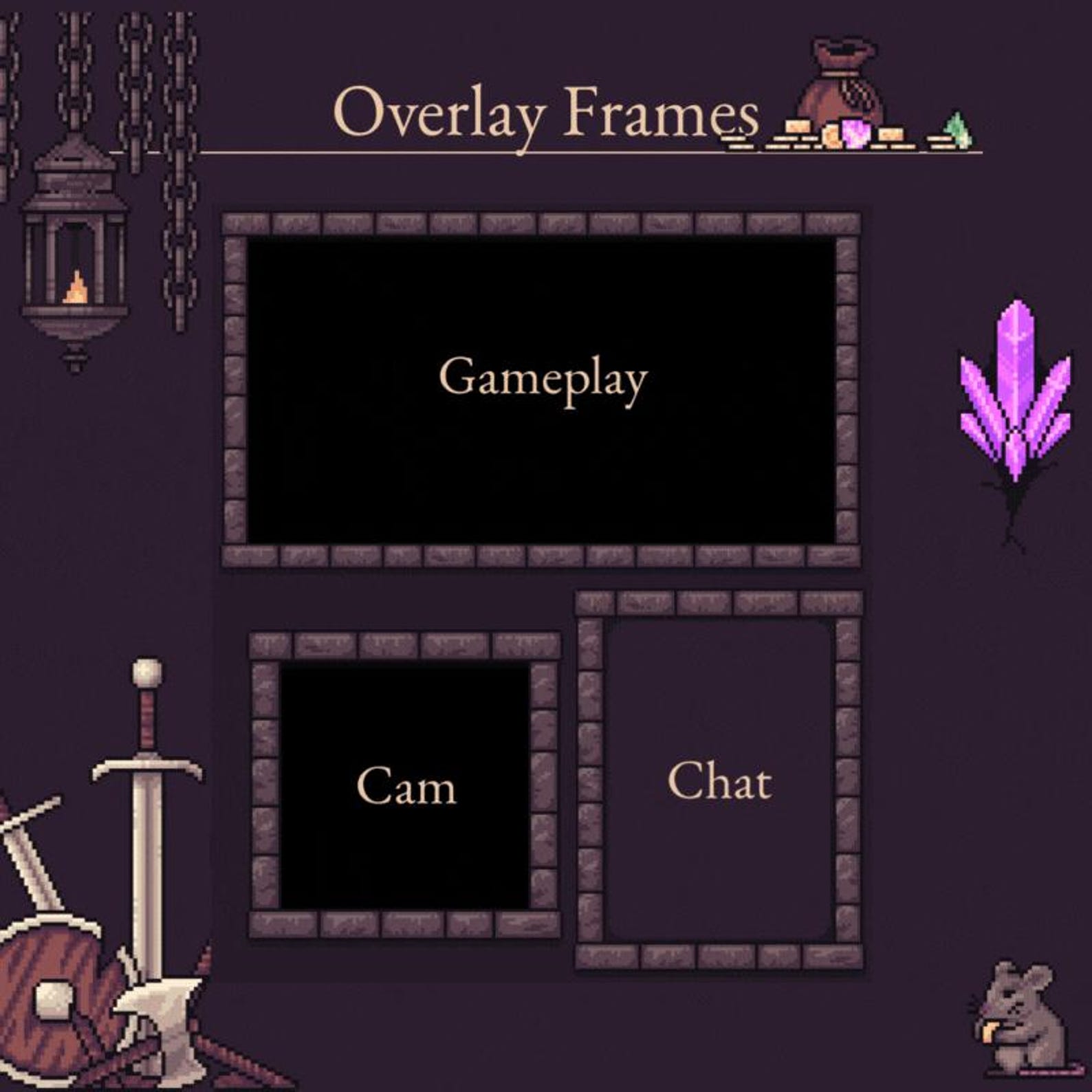 Dungeon Depths | Modular Stream Pack - Dark Fantasy Medieval Twitch ...