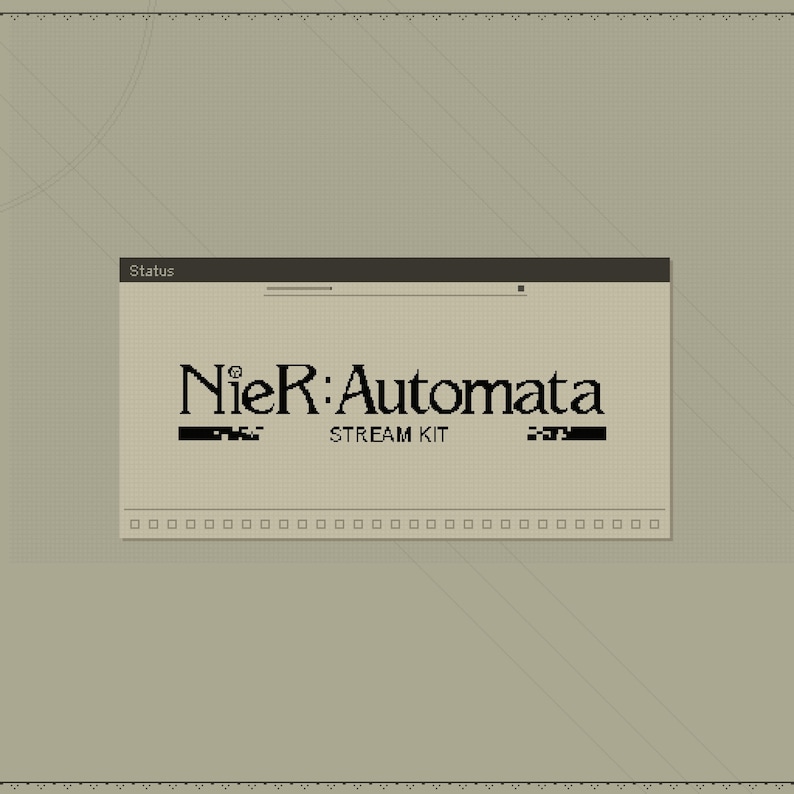 Nier: Automata Animated Stream Overlay Pack - Scifi Twitch Overlay - Etsy