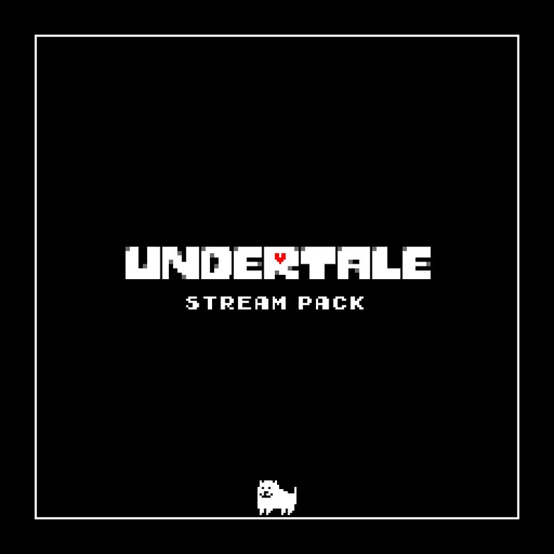 Undertale Animated Stream Overlay Pack | Retro Twitch Overlay - Etsy