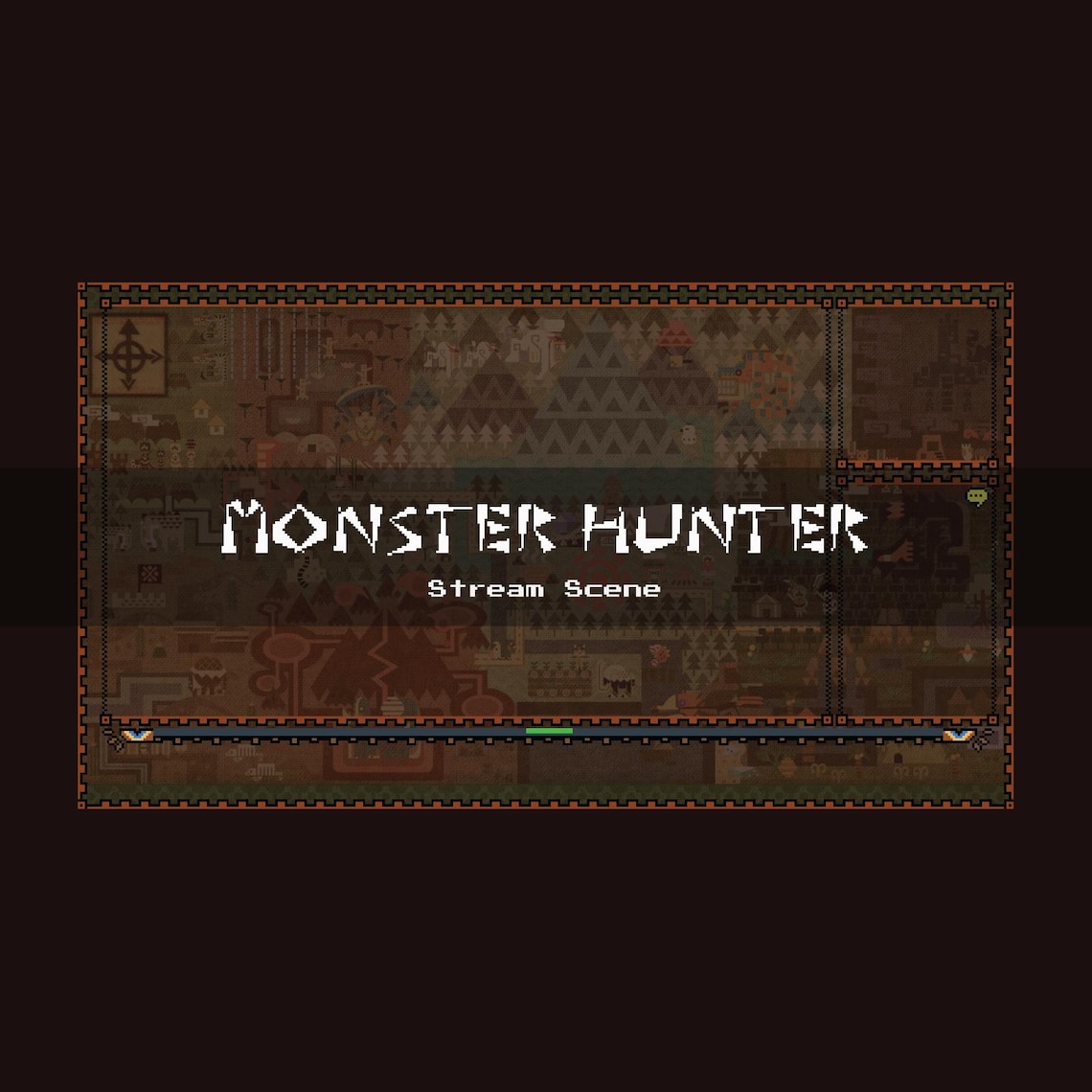 Monster Hunter Freedom Unite Stream Scene | Animated Overlay - Etsy