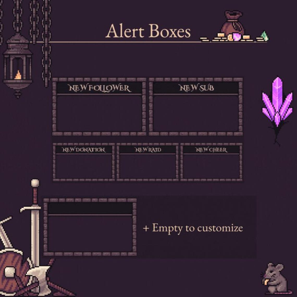 Dungeon Depths | Modular Stream Pack - Dark Fantasy Medieval Twitch ...