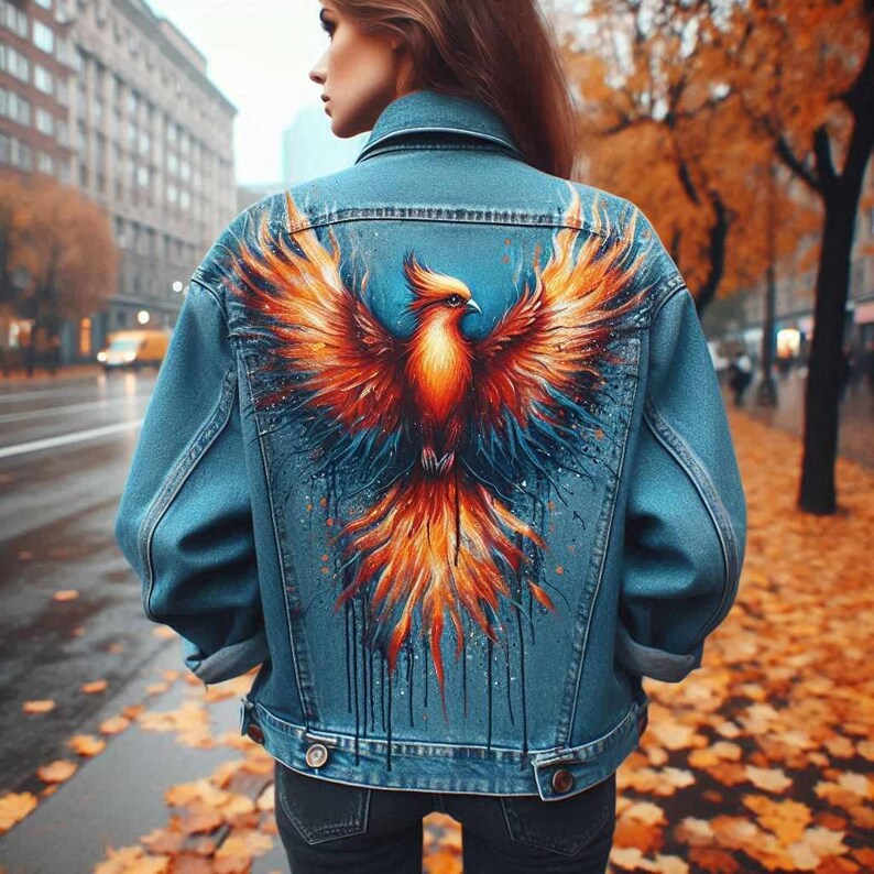 Hand-painted Custom Denim Jacket: Personalized Art to Wear - Etsy