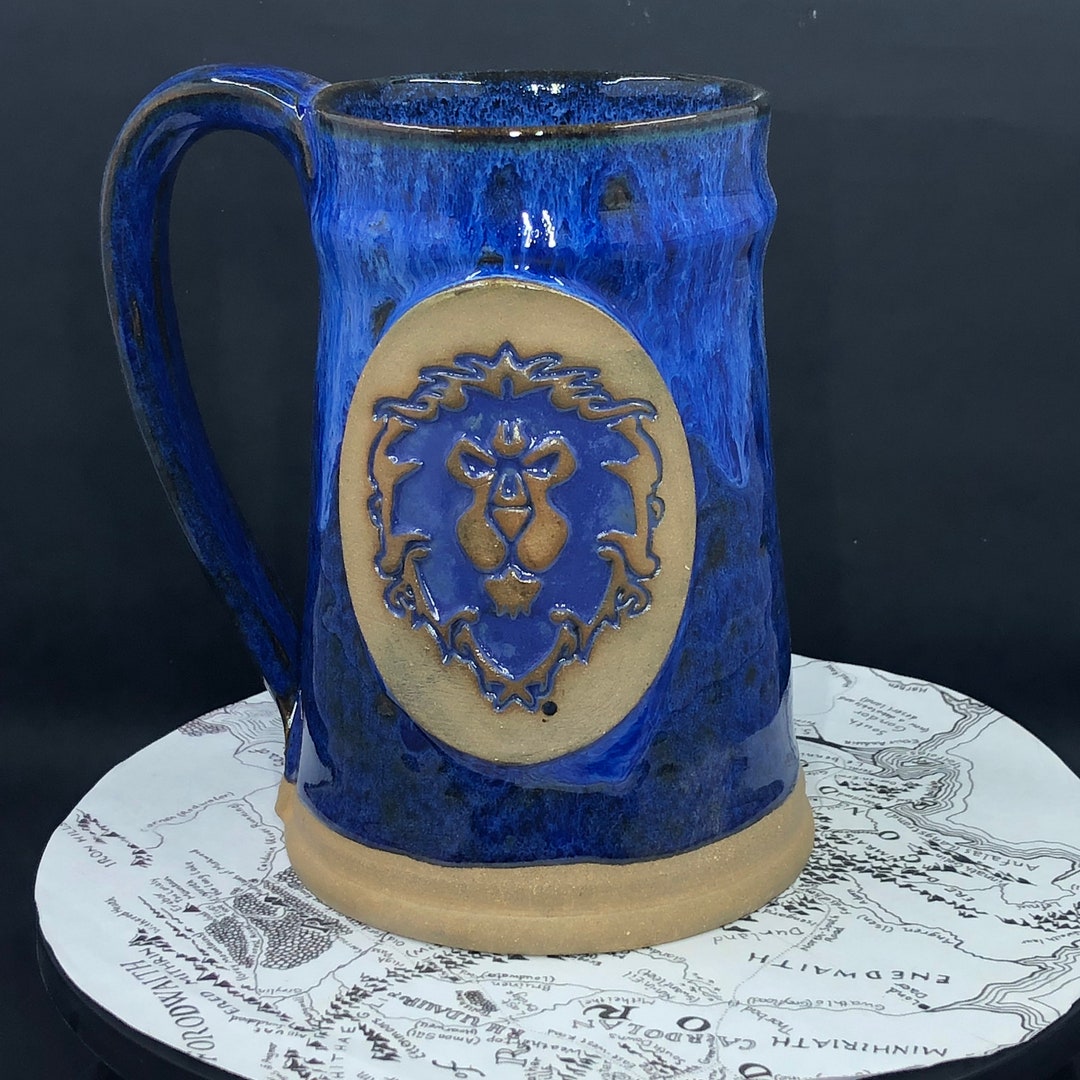 Ready to Ship World of Warcraft Inspired Mug, Alliance Symbol, Tankard ...