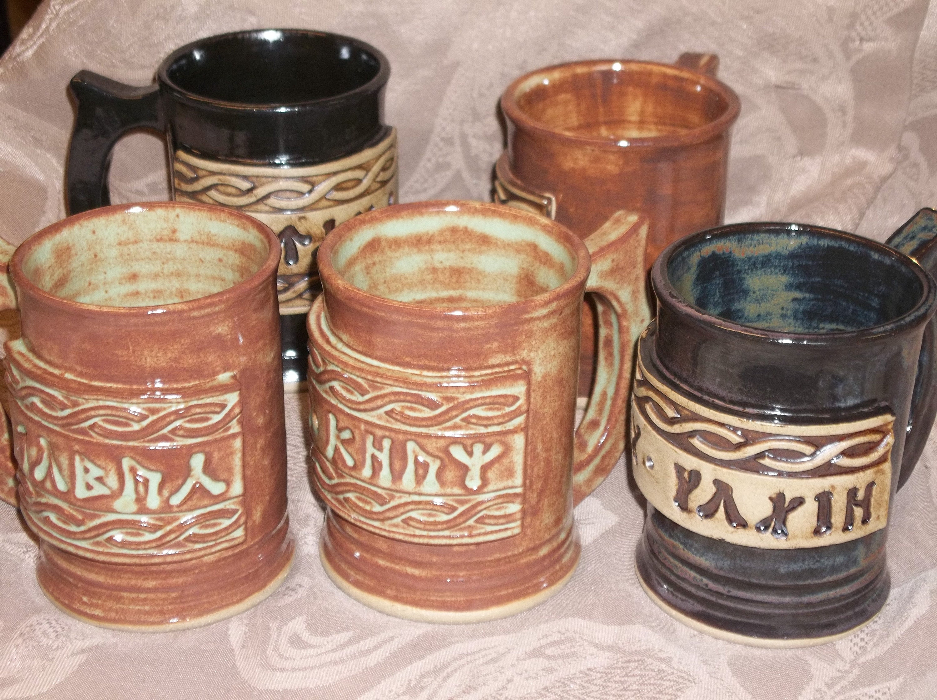 Customized Rune Name Mug, Anglo Saxon, Elder Futhark, Futhork, 12 ...