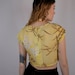 60s Style Retro Yellow Floral Top Small Festival Top Summer - Etsy