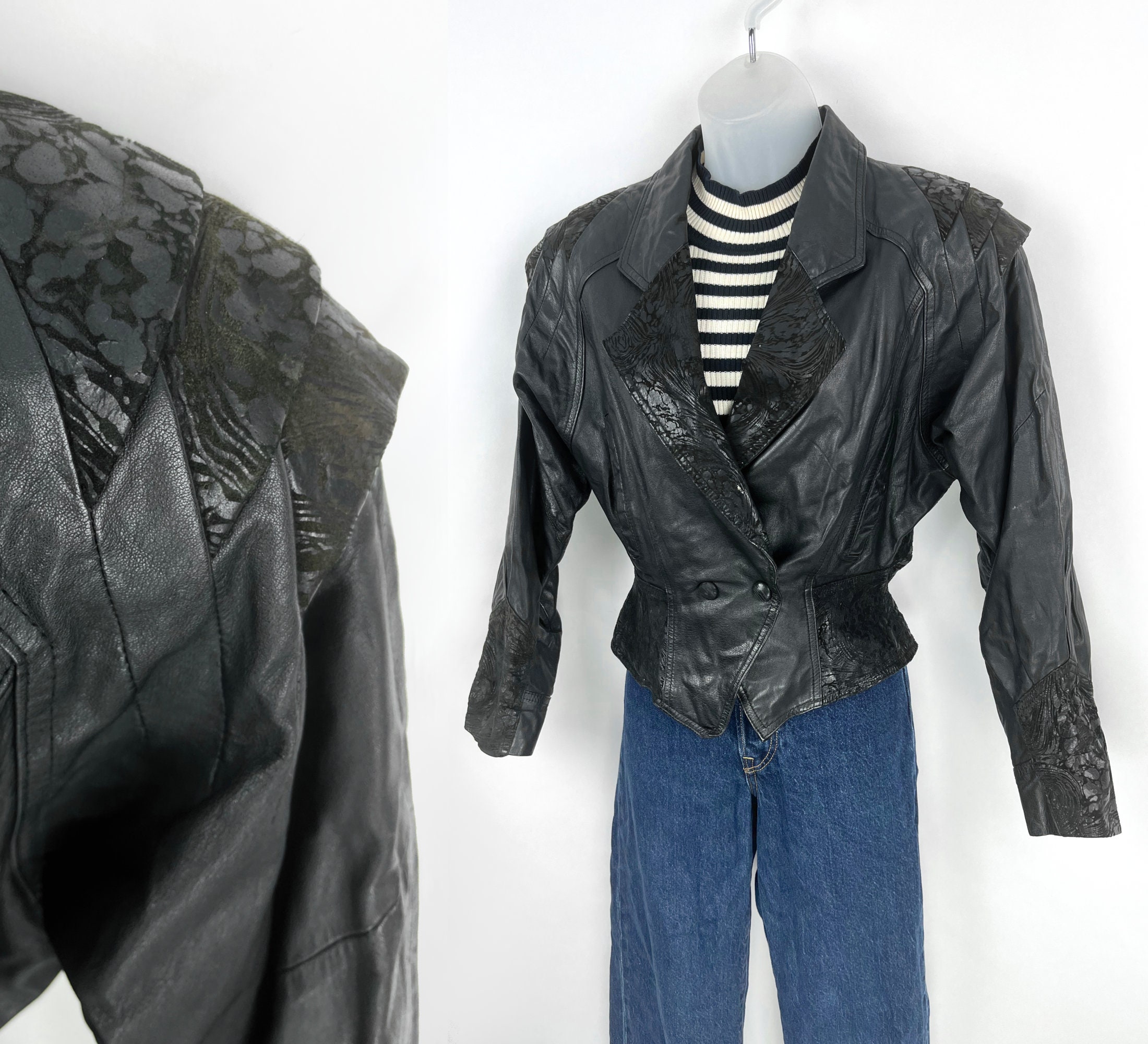 1980s Leather Jacket - Etsy 1980s Leather Jacket - Etsy