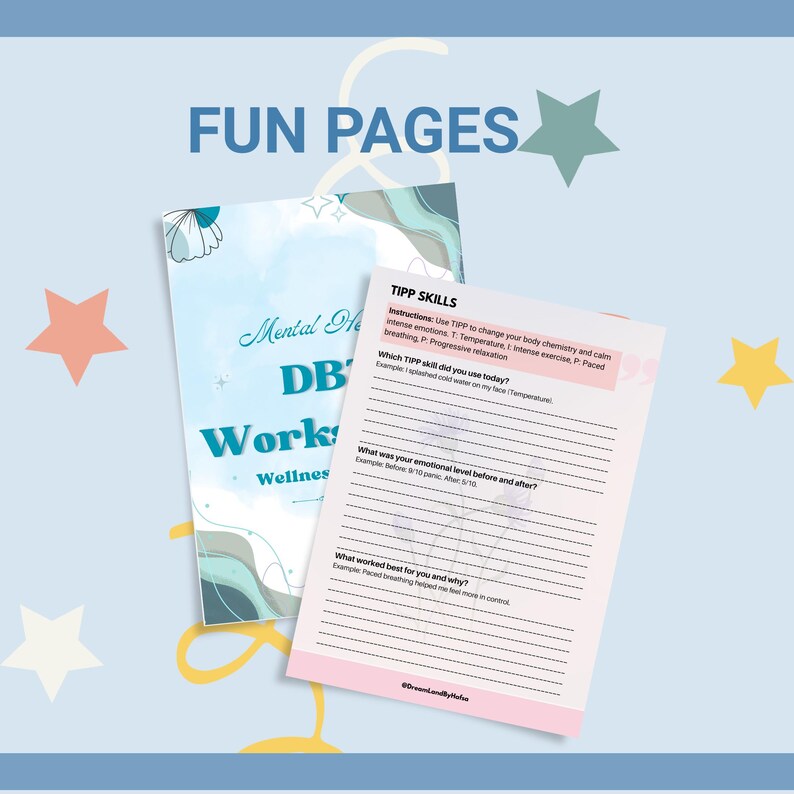 DBT Therapy Worksheets Bundle: Emotional Regulation, Mindfulness ...