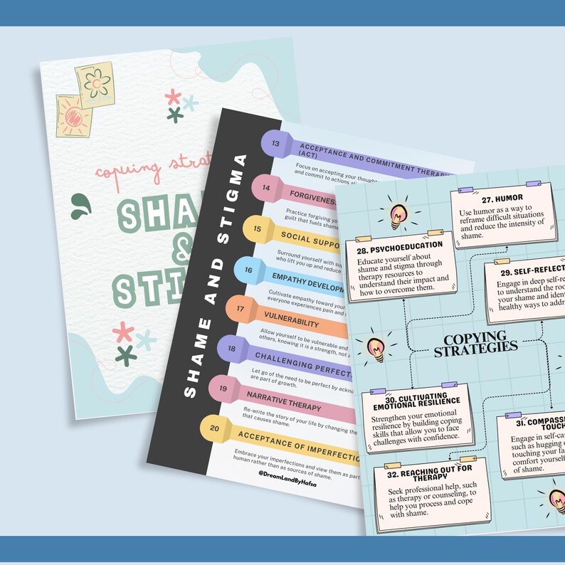 Shame & Stigma Workbook: 50 Coping Strategies (digital Download) - Etsy