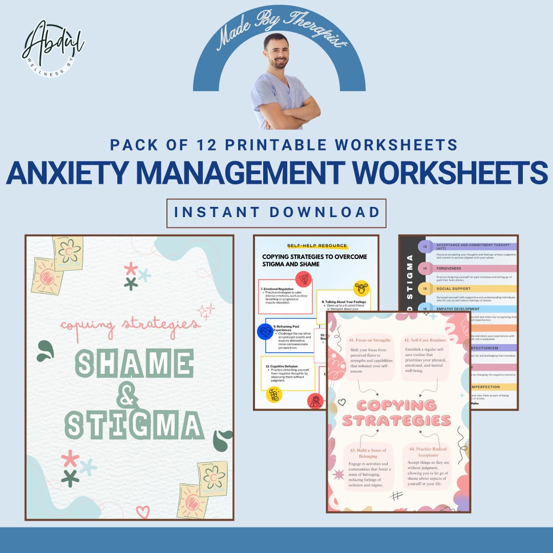 Break Free From Shame & Stigma Workbook – 50 Coping Strategies, Self ...