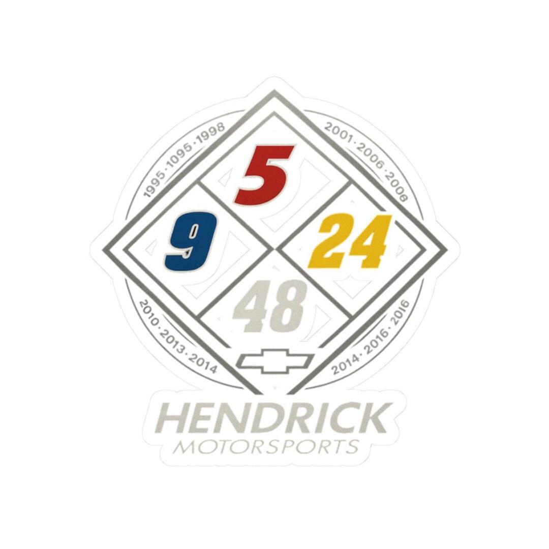 Hendrick Motorsports Diamond Sticker #5 9 24 48 Chevrolet Camaro Decal ...