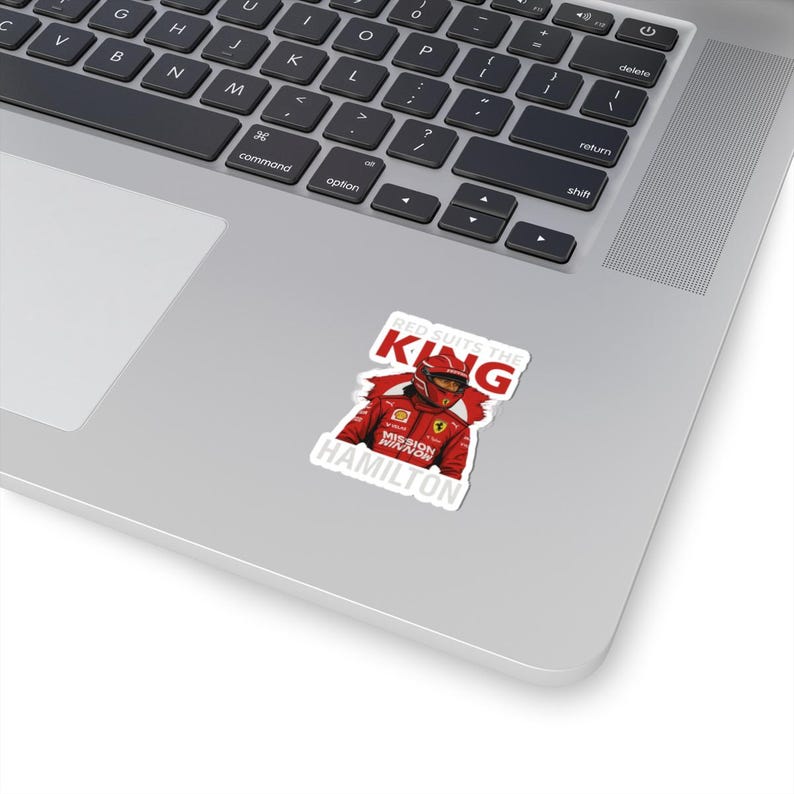 Red Suits the King Sticker | Lewis Hamilton Ferrari Vinyl Decal | F1 ...