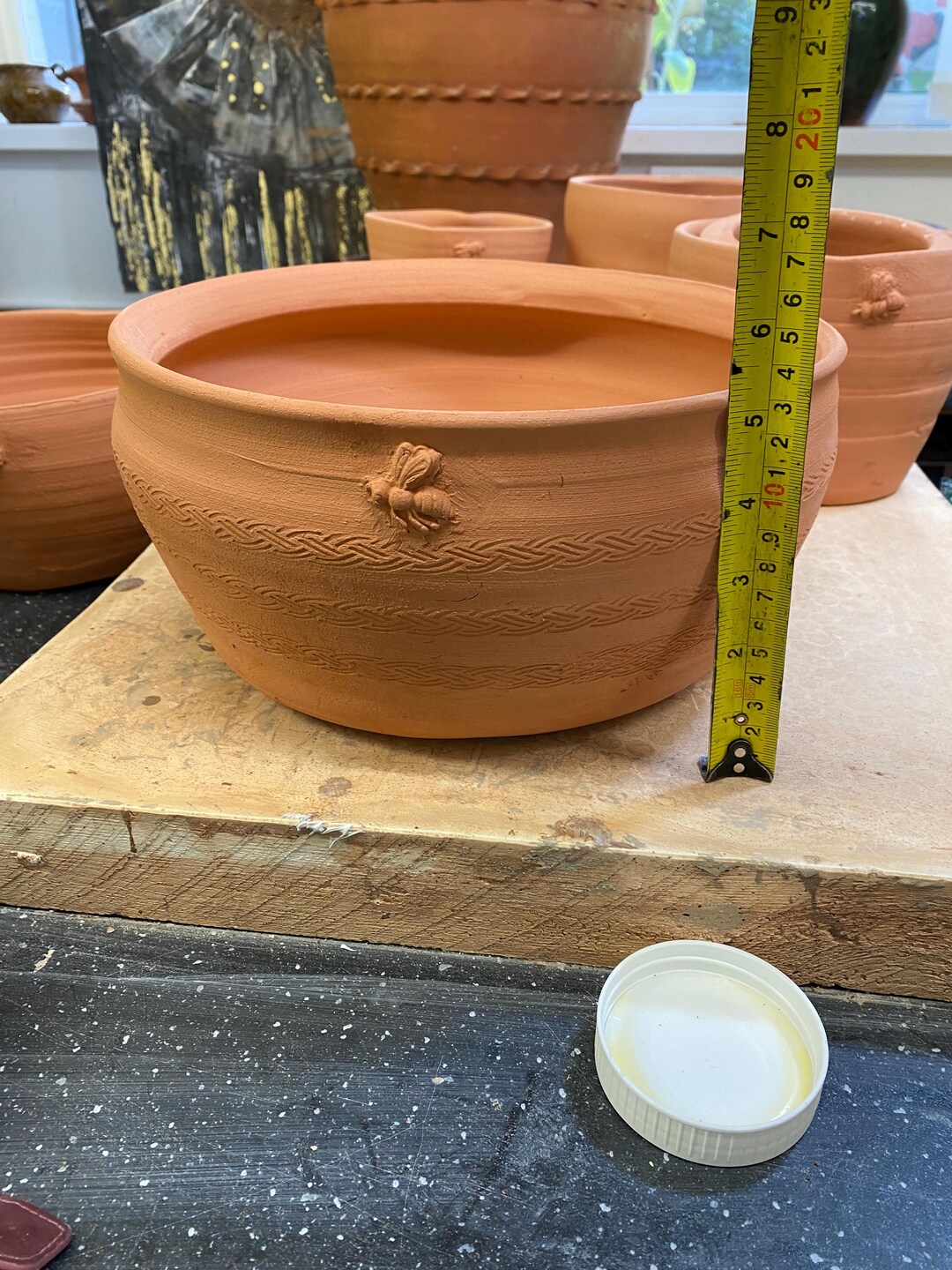 Hand Sculptured , Embellished Plant Pot. - Etsy