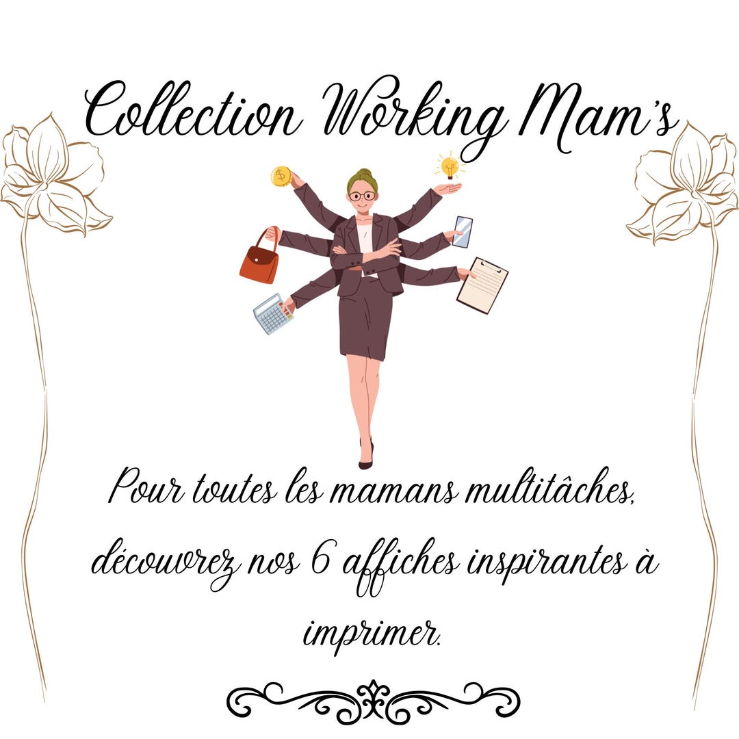 "working Mam's" Poster Collection – Pack of 6 Printable Posters - Etsy