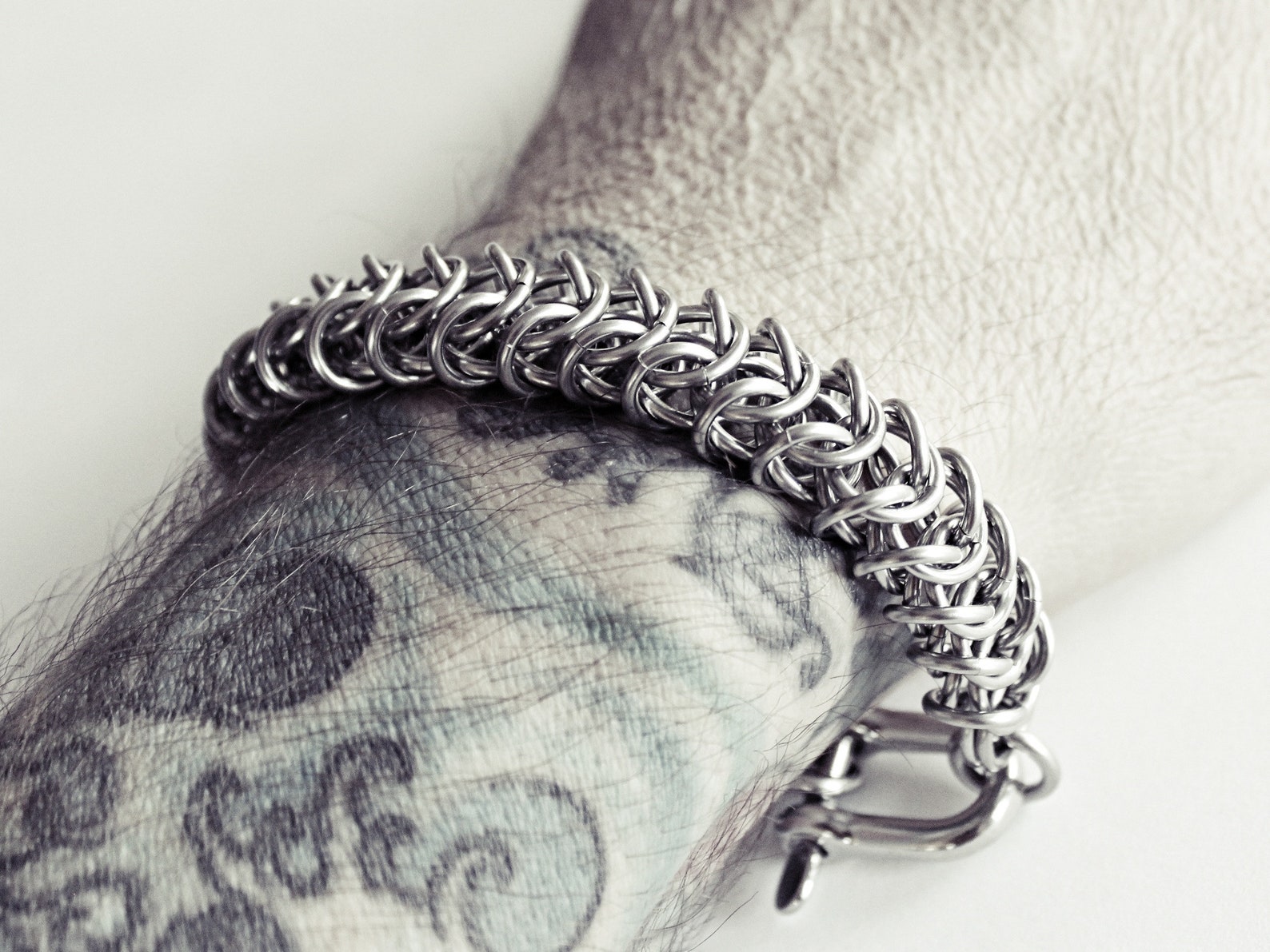 Mens Silver Bracelet / Mens Bracelet / Kings Link Chain / - Etsy