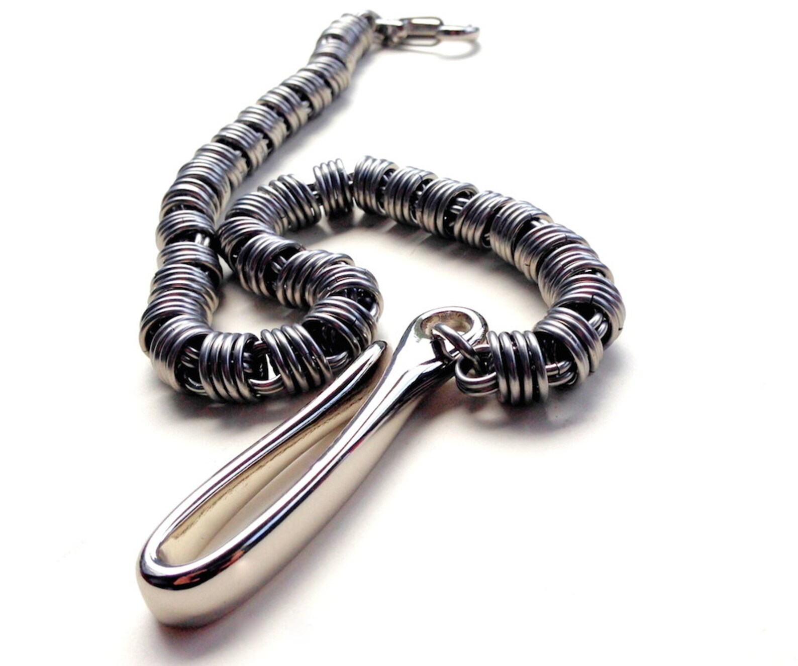 Stainless Steel Wallet Chain / Coil Wallet Chain / Thick - Etsy