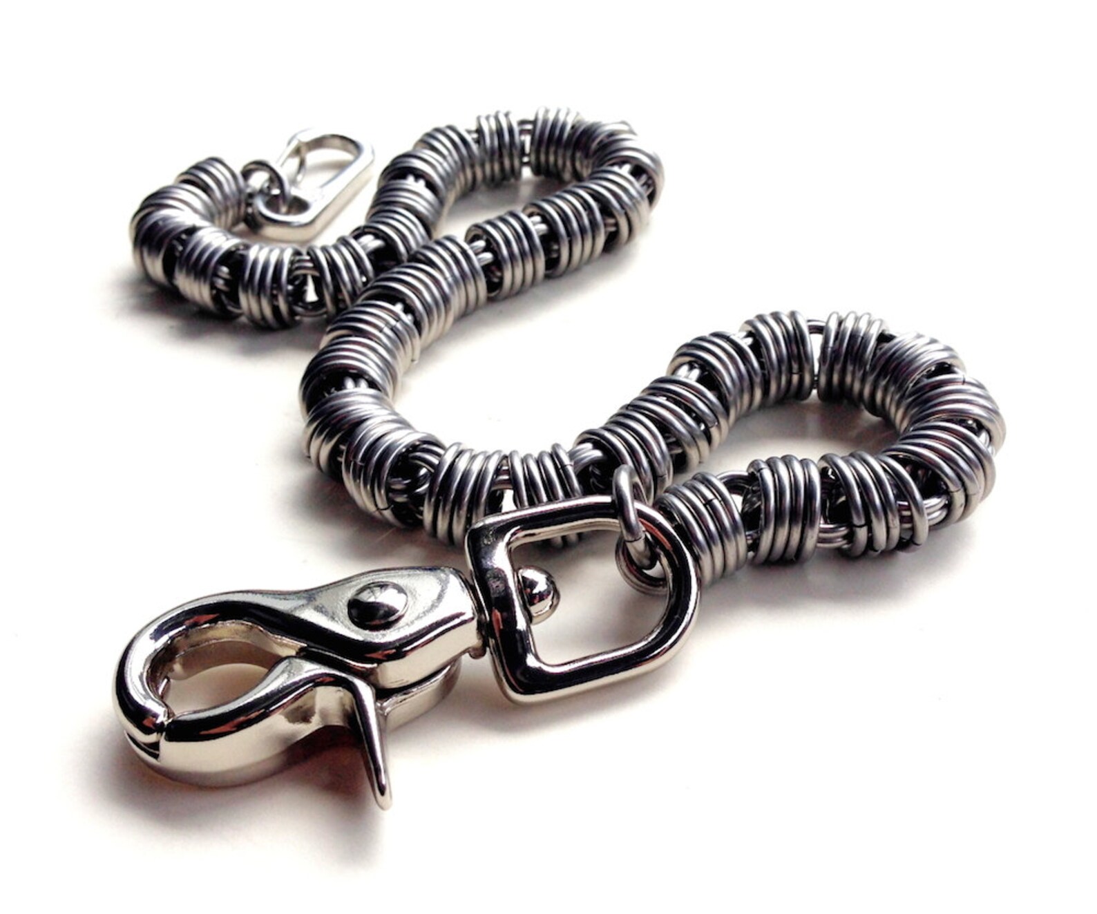 Stainless Steel Wallet Chain / Coil Wallet Chain / Thick - Etsy