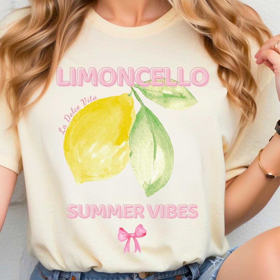 Retro Summer Vibes PNG, Limoncello Png, Coquette Summer PNG, Retro ...