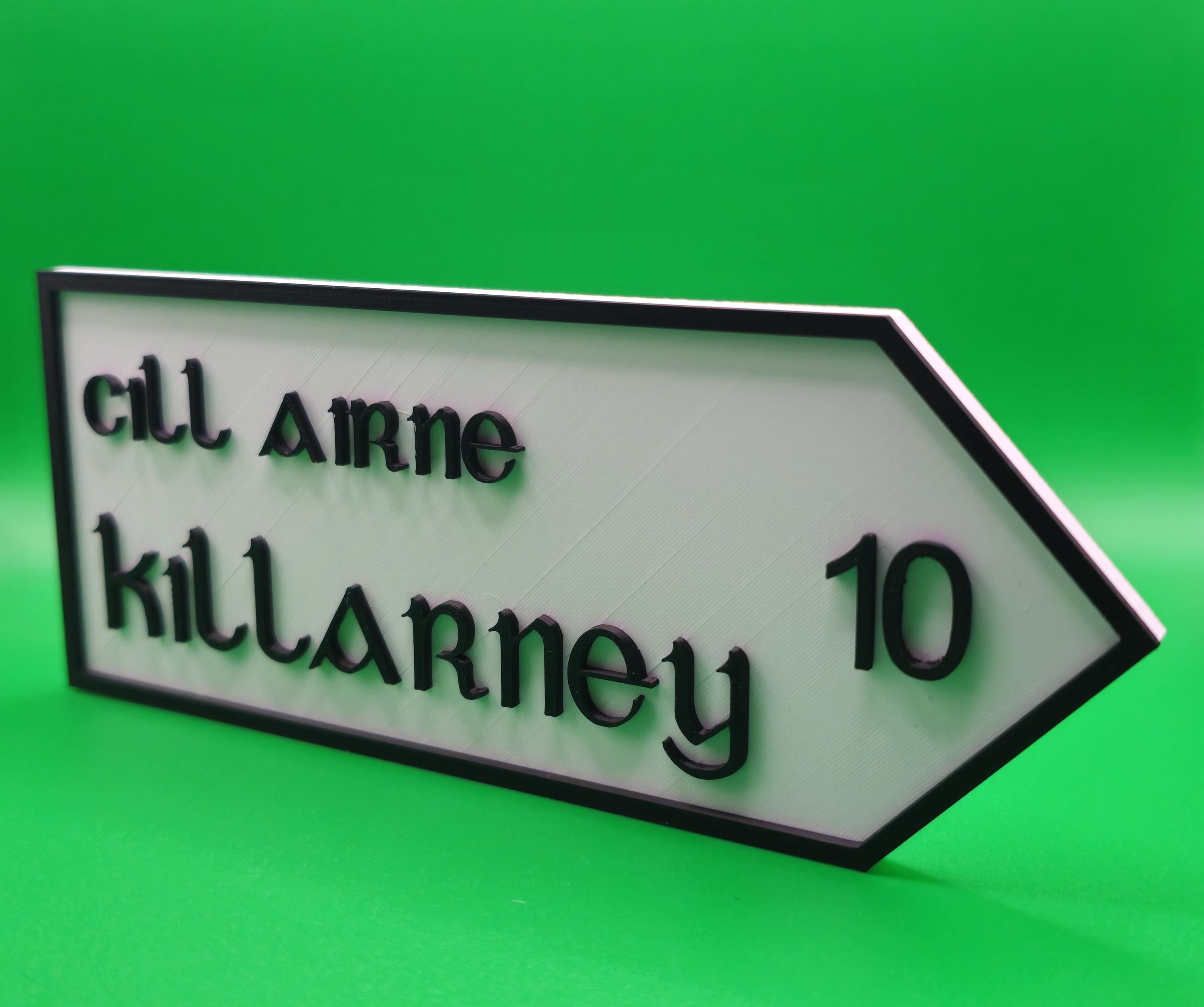 Personalized Irish Road Sign: 3D Printed Gaelic Town Name Decor - Etsy ...