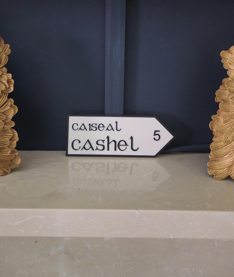 Personalized Irish Road Sign: 3D Printed Gaelic Town Name Decor - Etsy ...