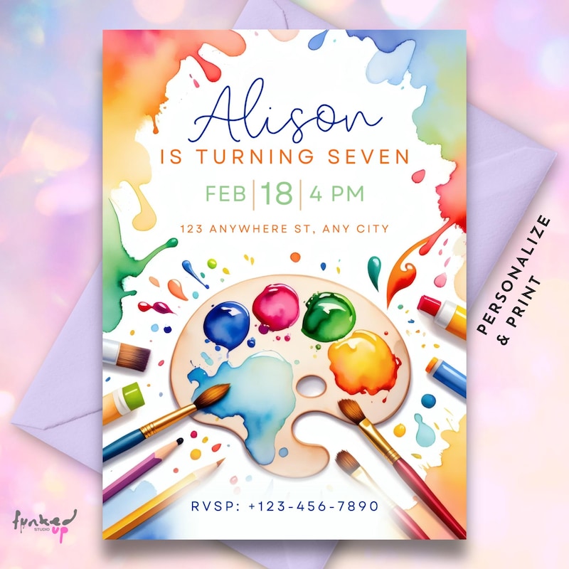 Painting Party Invitation - Etsy