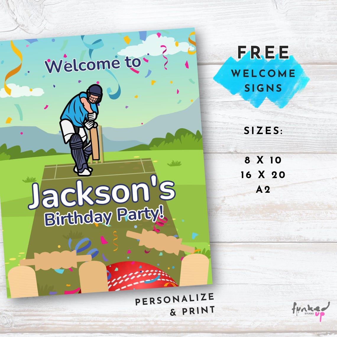 Cricket Birthday Invitation • Editable Cricket Party Invite • Cricket ...