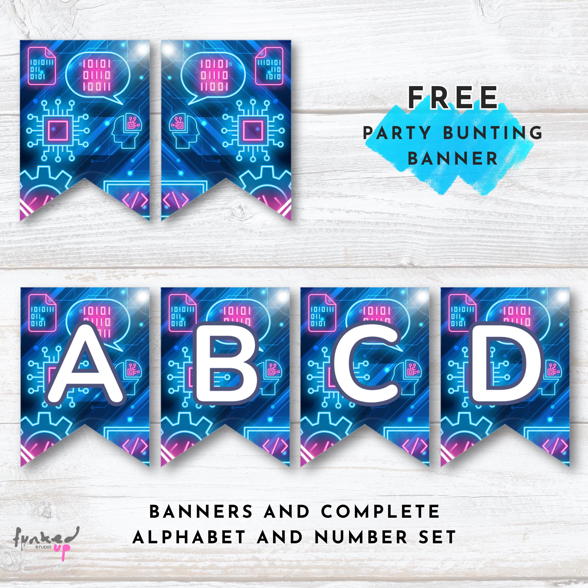 Computer Coding Birthday Invitation • Editable Tech Computer Birthday ...