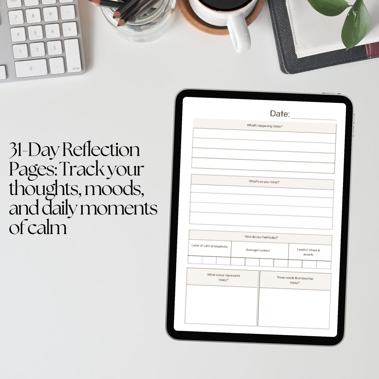 Calming Your Mind Journal | Self-care Planner | 31-day Mental Wellness ...