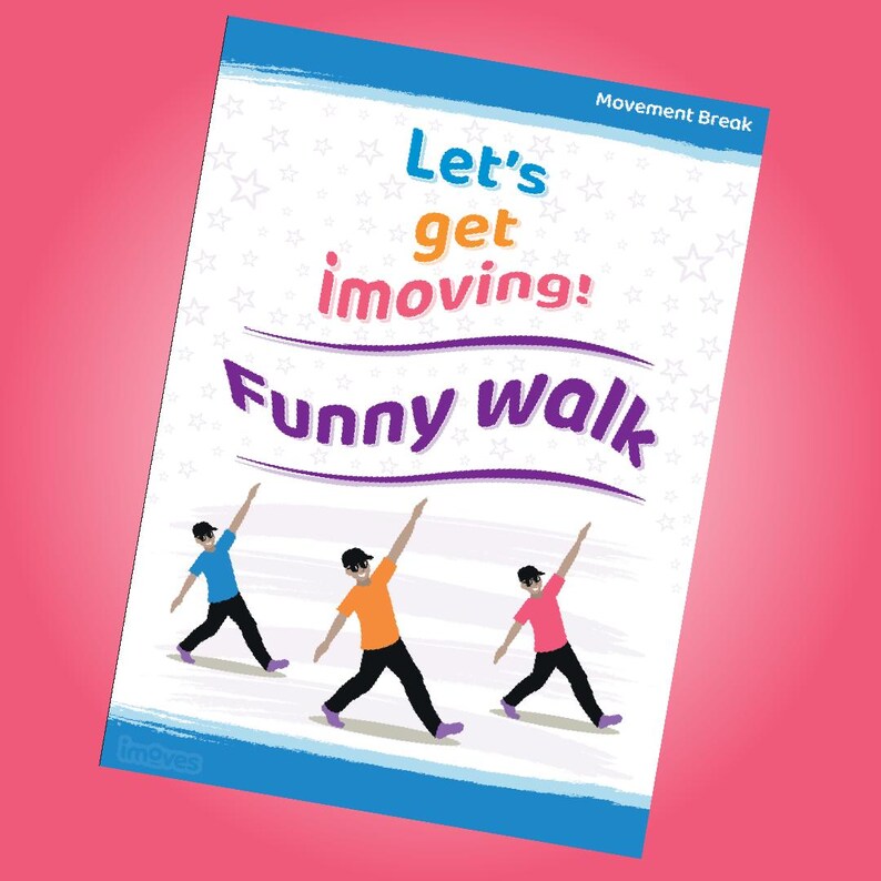 5 Printable Movement Break Posters (A4) for Kids Playroom or Classroom ...