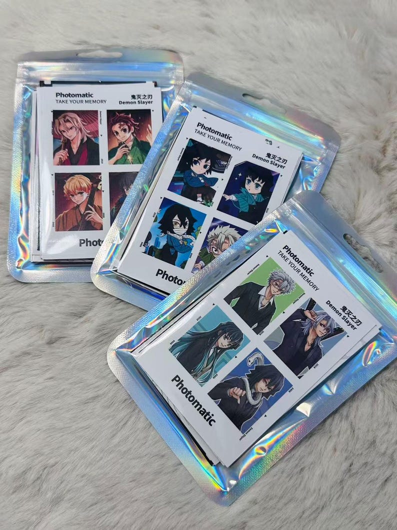 Demon Slayer Blind Box | Surprise Set Acrylic Clip & Transparent Card ...
